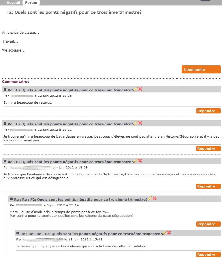 Fiche Préparation Conseil De Classe Délégués